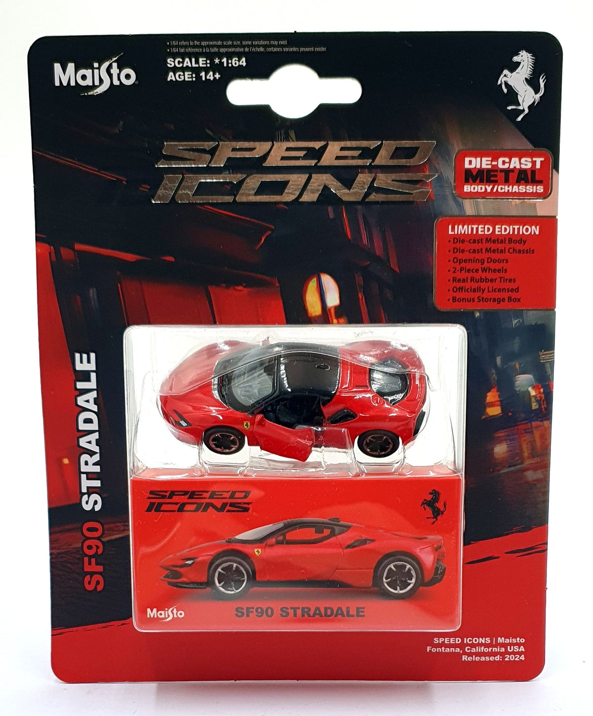 Maisto 1/64 Scale 15700 - Speed Icons Ferrari SF90 Stradle - Red — R.M ...