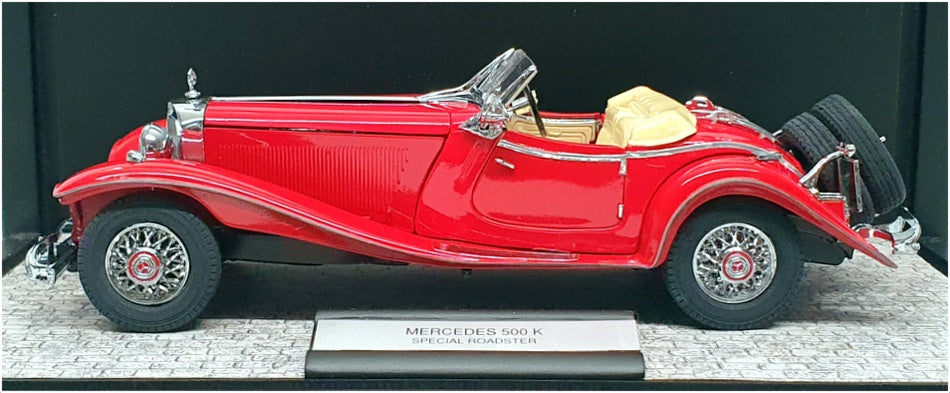 Franklin Mint 1/24 Scale DC5824 - 1935 Mercedes Benz 500K Special Roadster - Red — R.M.Toys Ltd