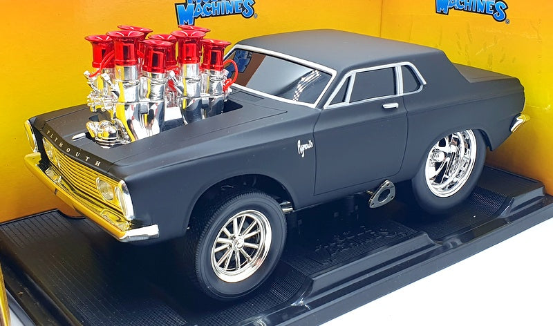 Muscle Machines 1/18 Scale Model 71166 - 1963 Plymouth Savoy - Black — R.M.Toys Ltd