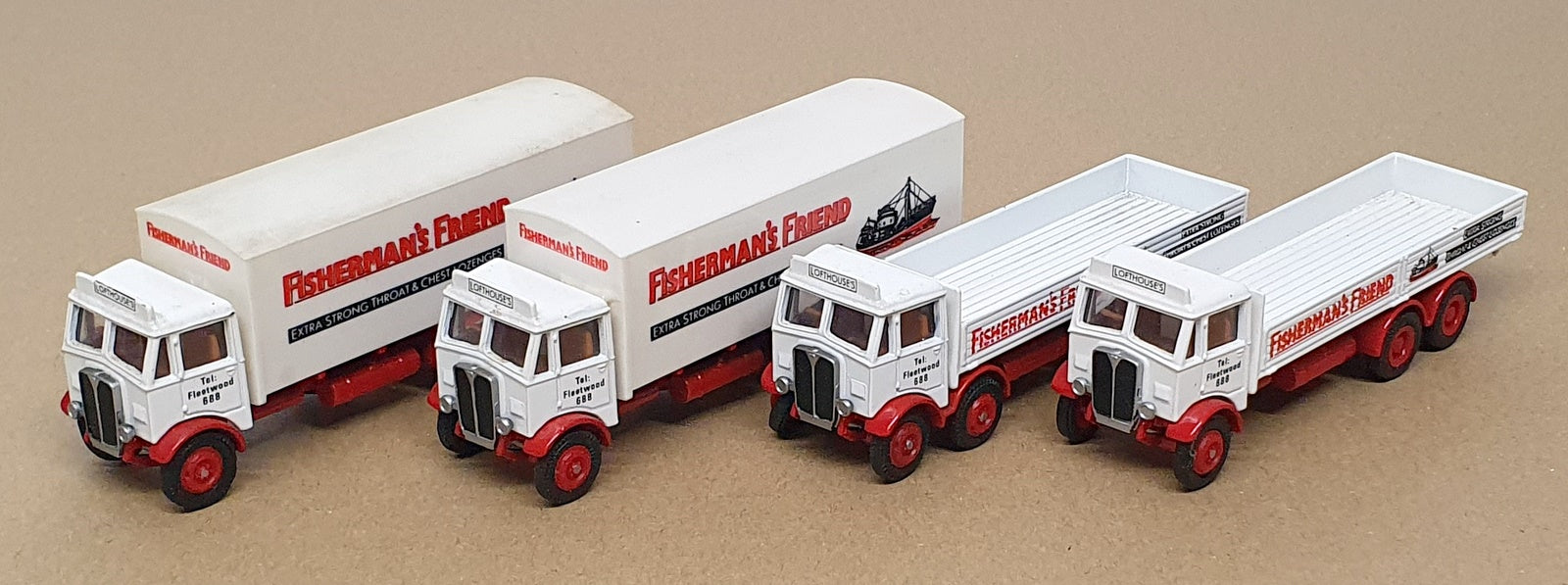 EFE 1/76 Scale FF04 - 2 AEC Mammoth Box Trucks + 2 Lorry's - Fisherman ...