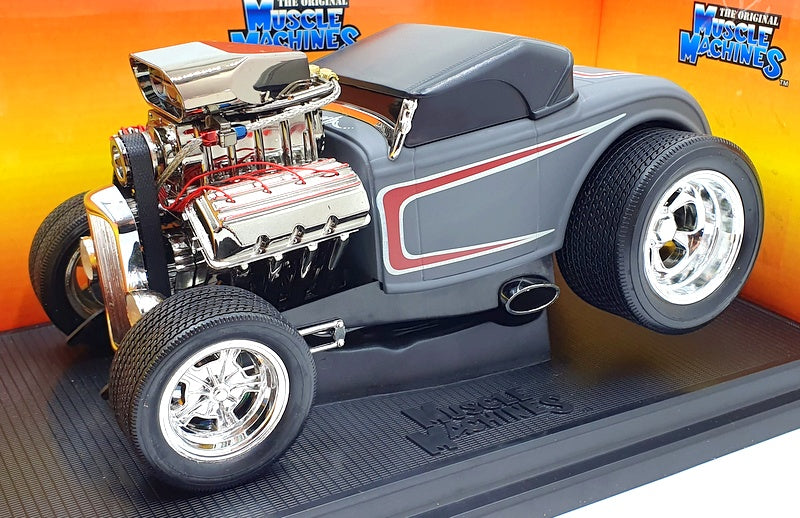 Muscle Machine 1/18 Scale Diecast 71166 - 1932 Ford Roadster - Grey — R ...
