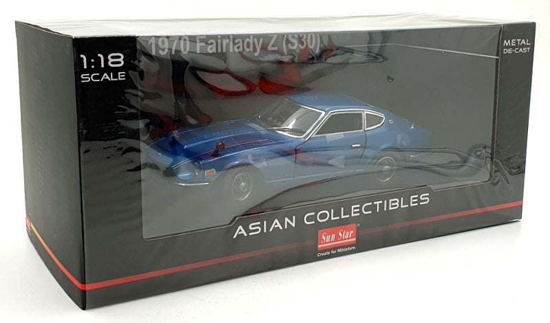 Sun Star 1/18 Scale Diecast 3513R - 1970 Datsun Fairlady Z S30 - Blue — R.M.Toys Ltd