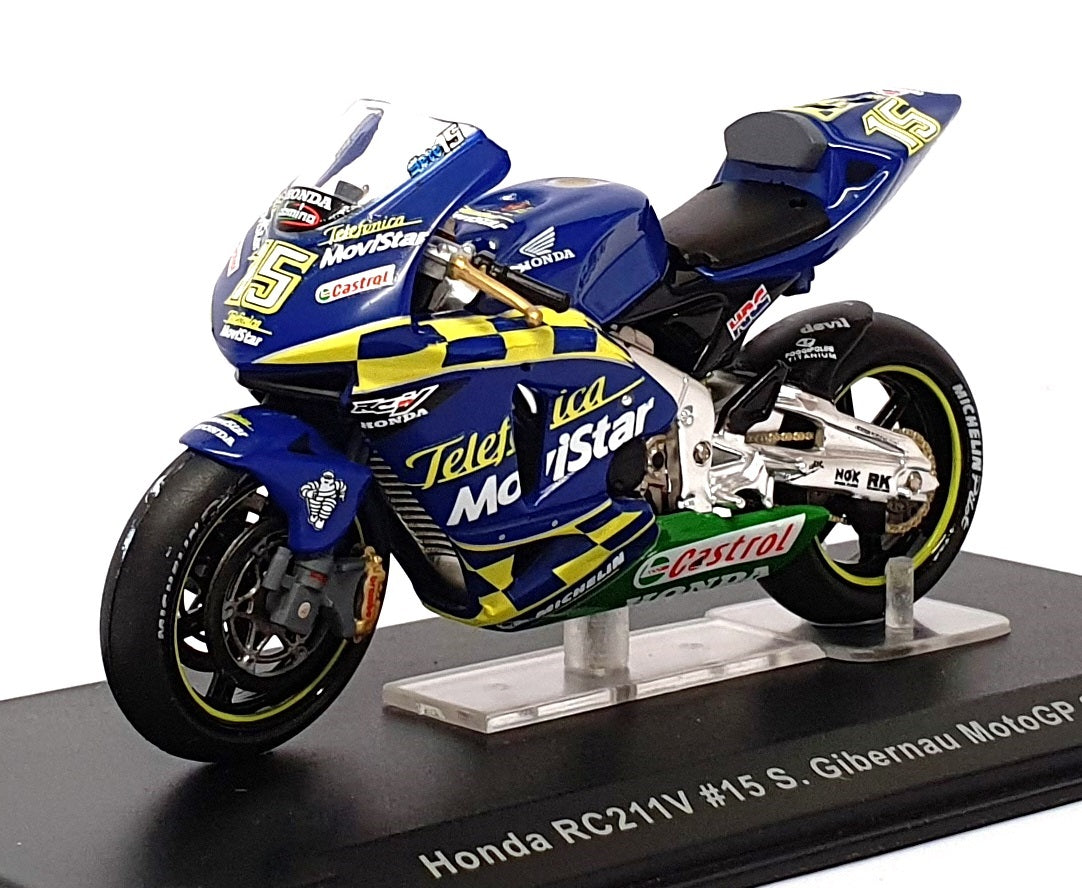 Ixo 1/24 Scale MB010 - Honda RC211V Motorbike #15 MotoGP 2003 Gibernau ...