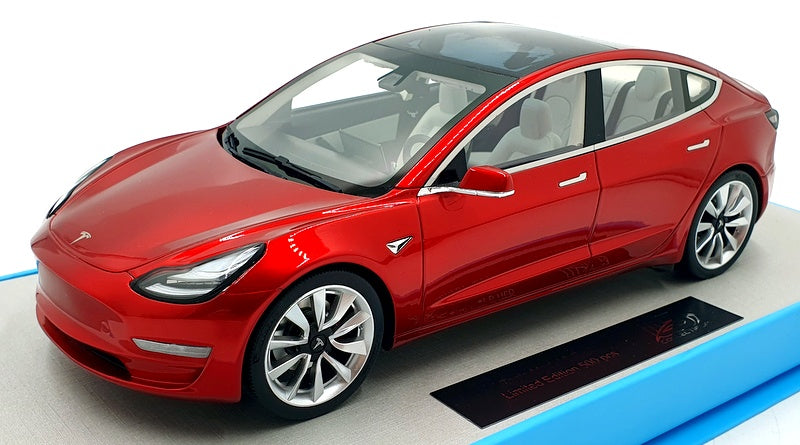 LS Collectibles 1/18 Scale Resin LS074A - Tesla Model 3 - Red — R.M ...