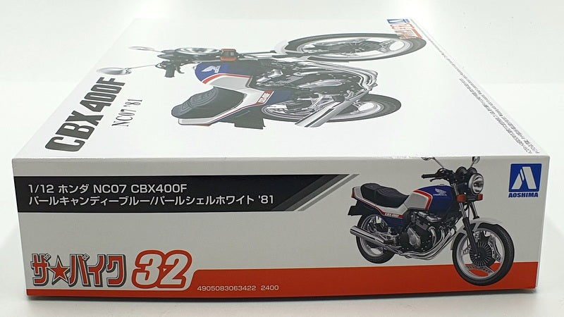 Aoshima 1/12 Scale Unbuilt Kit 63422 - 1981 Honda NC07 CBX 400F Bike — R.M.Toys Ltd