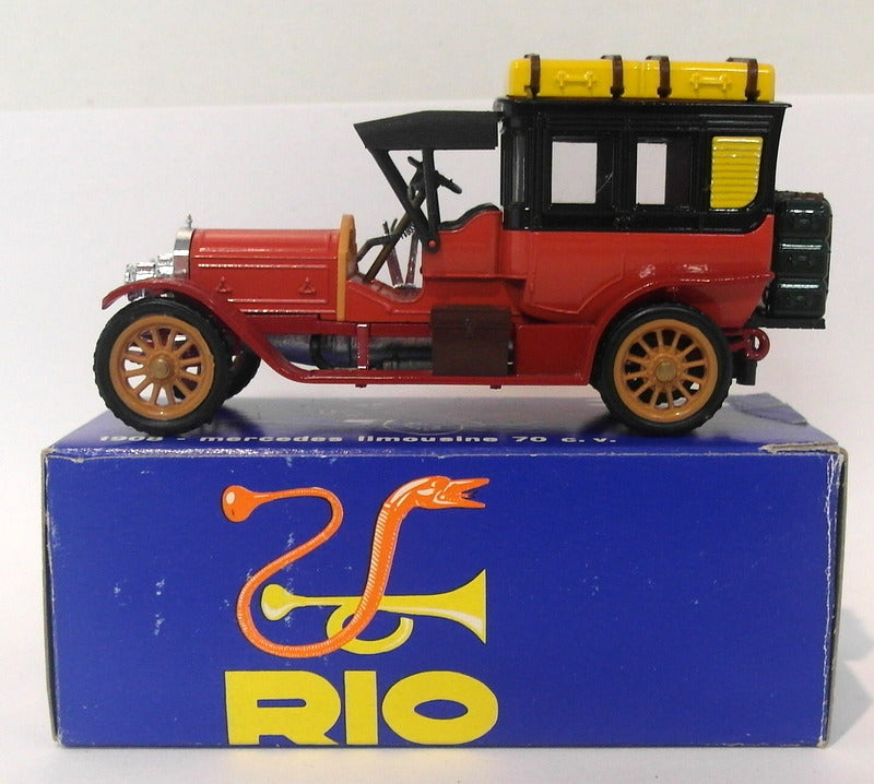 Rio Models 1/43 Scale RIO33 - 1908 Mercedes Limousine 70 CV - Red/Black ...