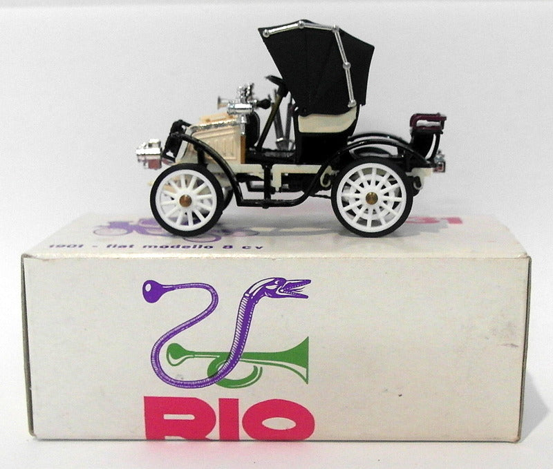 Rio Models 1/43 Scale RIO31 - 1901 Fiat Modello 8 CV - Black/White — R ...