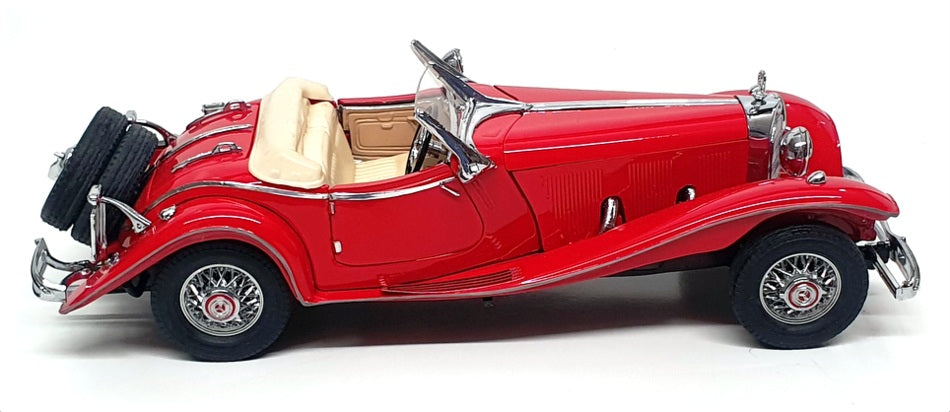 Franklin Mint 1/24 Scale 31724 - 1935 Mercedes Benz 500k Special Roadster - Red — R.M.Toys Ltd
