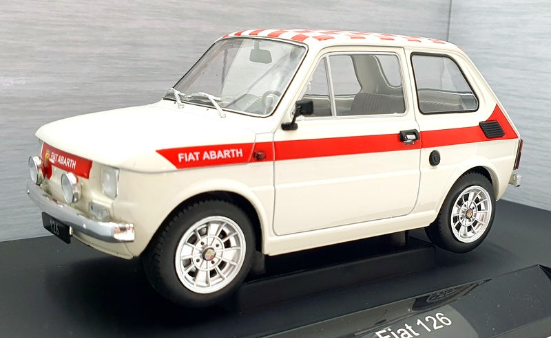 Model Car Group 1/18 Scale MCG18325 - Fiat 126 - White — R.M.Toys Ltd