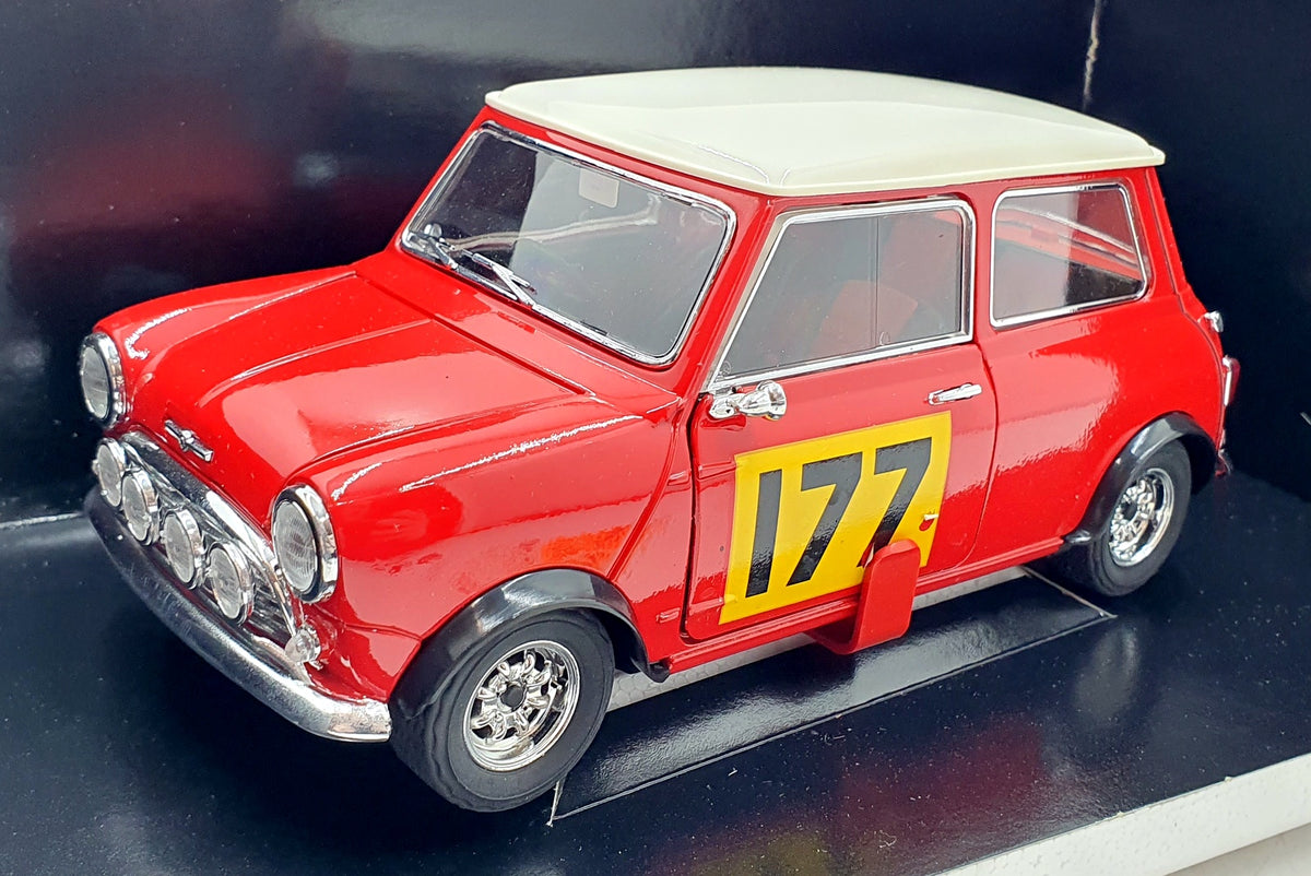Solido 1/18 Scale Diecast 7190-1 - Mini Cooper RMC #177 1967 - Red — R ...