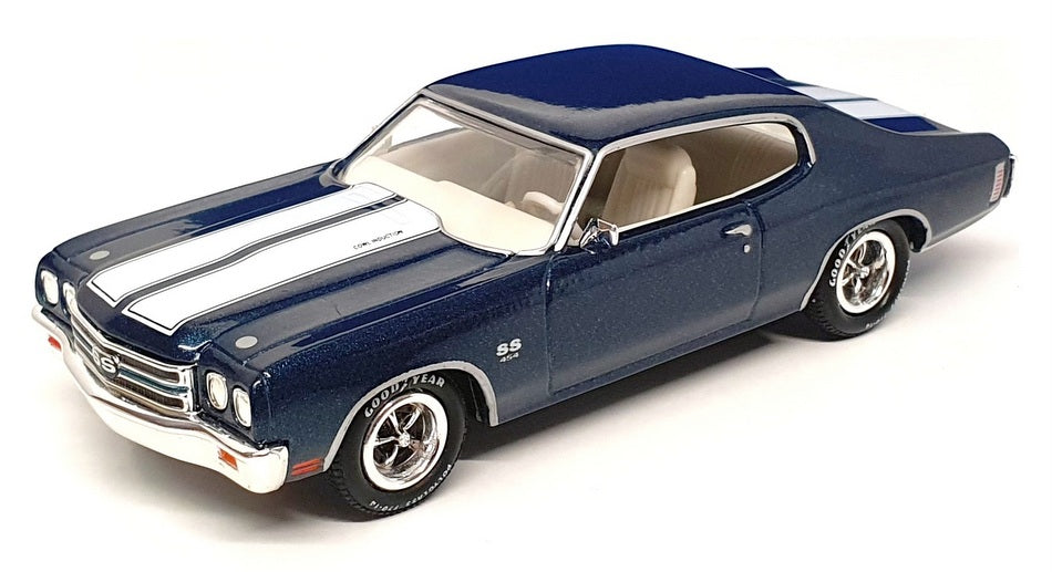 Matchbox 1/43 Scale DYM38236 - 1970 Chevrolet Chevelle - Blue/White ...