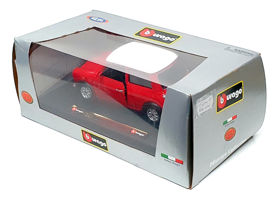 Burago 1/24 Scale Diecast 00500 - 1960 Mini Cooper - Red/White — R.M ...