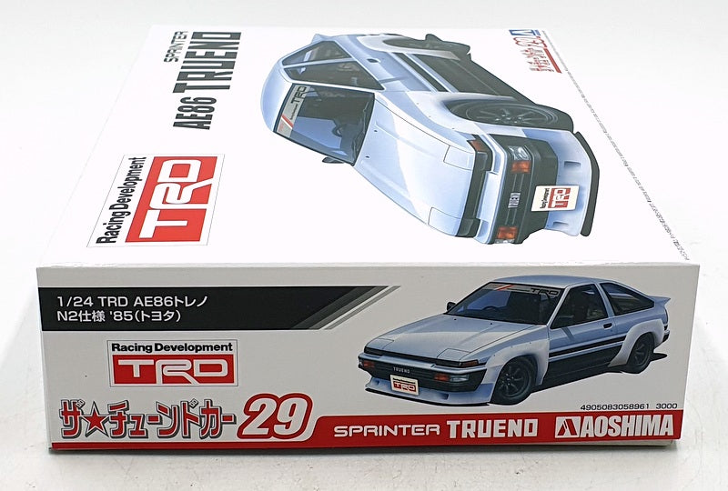 Aoshima 1/24 Scale Unbuilt Kit 58961 - 1985 Toyota Sprinter Trueno TRD AE86 N2 — R.M.Toys Ltd