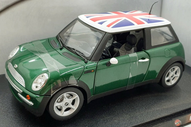 Hot Wheels 1/18 Scale Diecast 57309 - Mini Cooper - Green/Union Jack ...