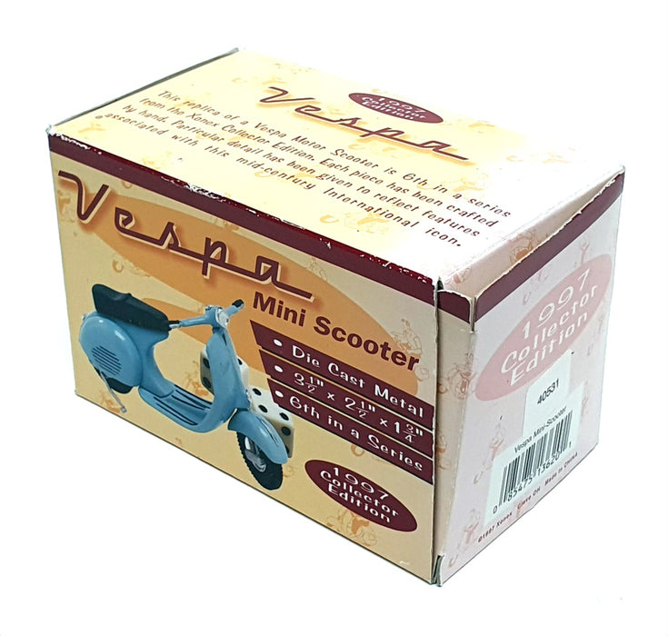 Xonex 3.5 inch Long Diecast 40531 - Vespa Mini-Scooter Motorbike - Blue ...