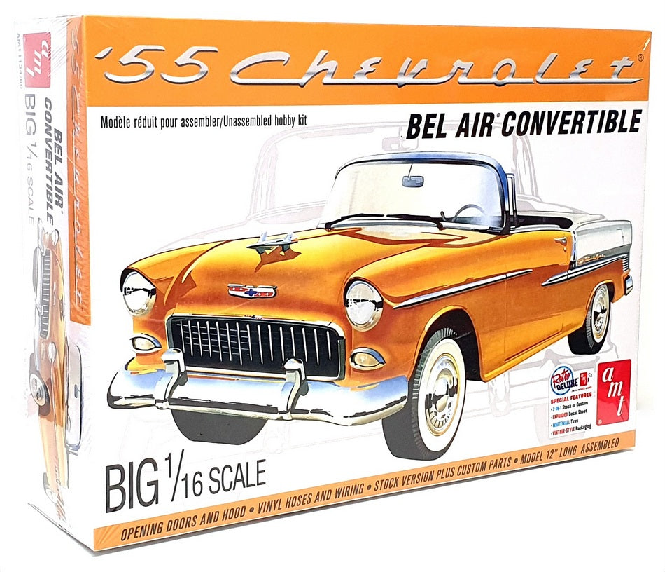 AMT Round 2 1/16 Scale AMT1134/06 - 1955 Chevrolet Bel Air Convertible ...