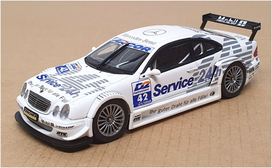 Autoart 1/43 Scale MB42W - Service 24h AMG Mercedes CLK #42 - White — R ...