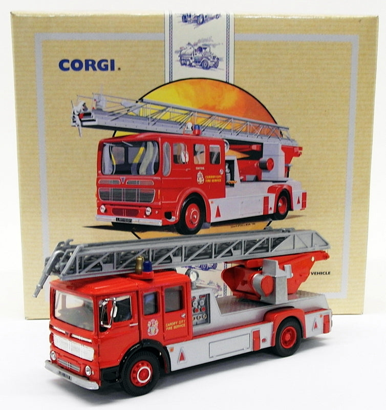 Corgi 1/50 Scale Model Fire Engine 97385 - AEC Ladder Fire Vehicle ...