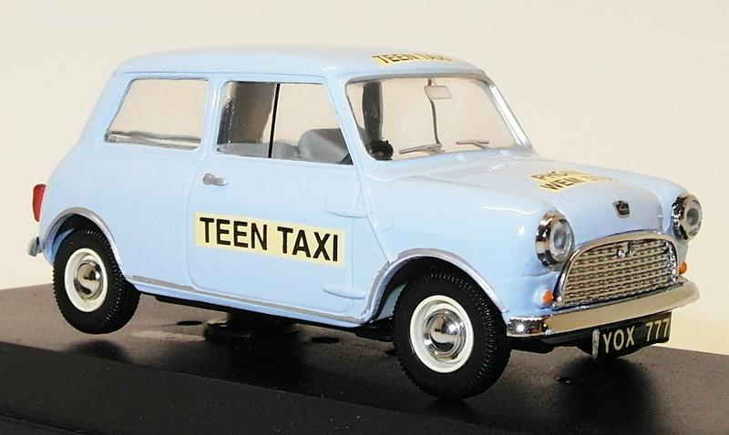 Vitesse 1/43 Scale 012 - 1959 Austin 7 Mini - Blue With Teen Taxi ...
