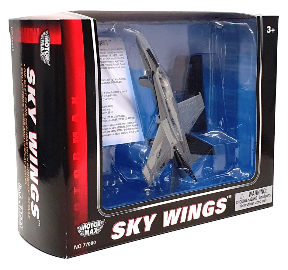 Motormax Sky Wings 1/100 Scale 77000 - F/A-18 Hornet Aircraft VFA-113 ...