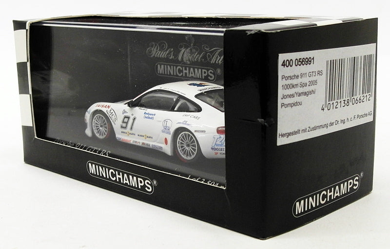 Minichamps 1/43 Scale 400 056991 - Porsche 911 GT3 RSR - 1000Km Spa 2005 — R.M.Toys Ltd