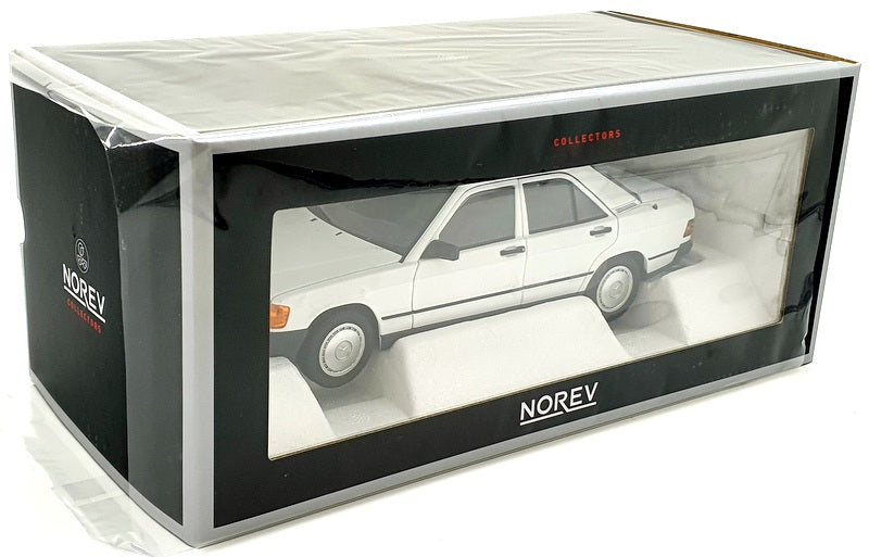 Norev 1/18 Scale Diecast 183820 - Mercedes-Benz 190E 1982 - White — R.M.Toys Ltd