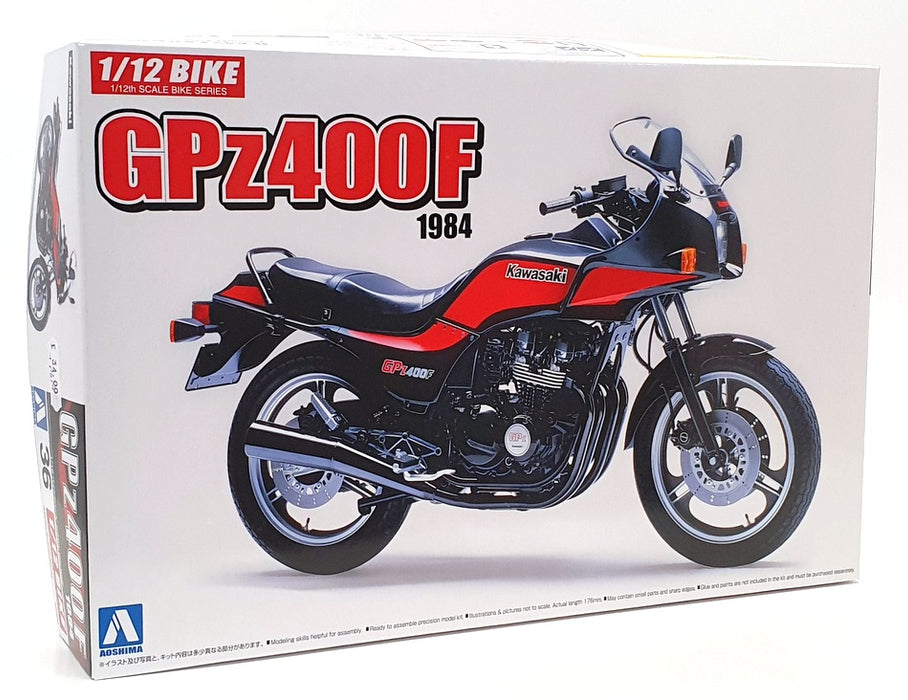 Aoshima 1/12 Scale Kit 05327 - 1984 Kawasaki GPz400F Motorbike — R.M.Toys Ltd