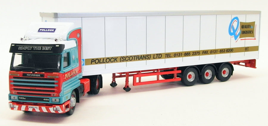 Corgi 1/50 Scale Diecast CC14806 - Scania 143 Box Trailer - Pollock ...