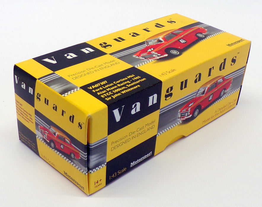 Vanguards 1/43 Scale VA07307 Ford Lotus Cortina Mk1 A.Mann Racing 1965 ...