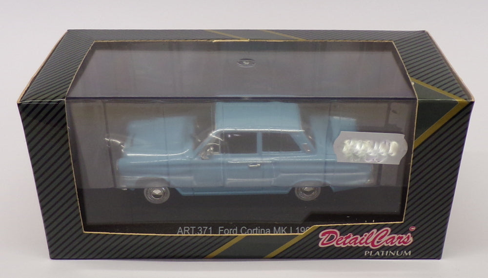 Detail Cars 1/43 Scale Diecast ART371 - 1963 Ford Cortina Mk1 - Blue ...