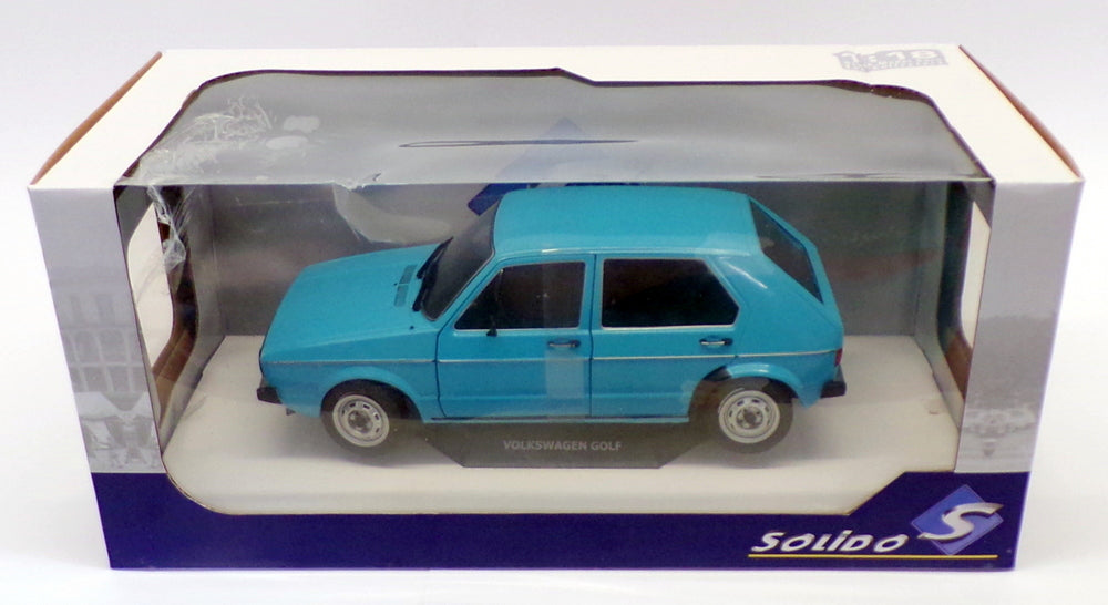 Solido 1/18 Scale Model Car S1800208 - Volkswagen Golf - Miami Blue — R ...