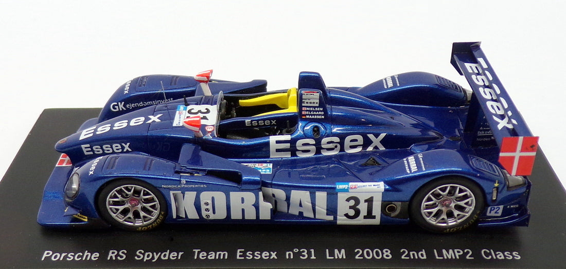 Spark 1/43 Scale S1481 - Porsche RS Spyder Team Essex - Le Mans 2008 ...