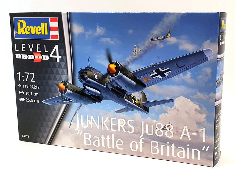 Revell 1/72 Scale Model Aircraft Kit 04972 - Junkers Ju88 A-1 Battle of ...