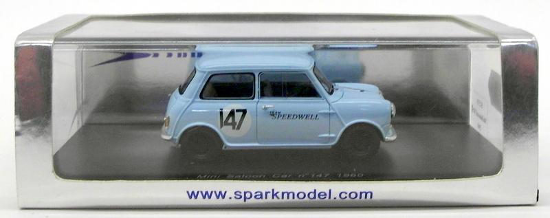 Spark 1/43 Scale Model Car S1519 - Mini Saloon #147 1960 - Blue — R.M.Toys Ltd