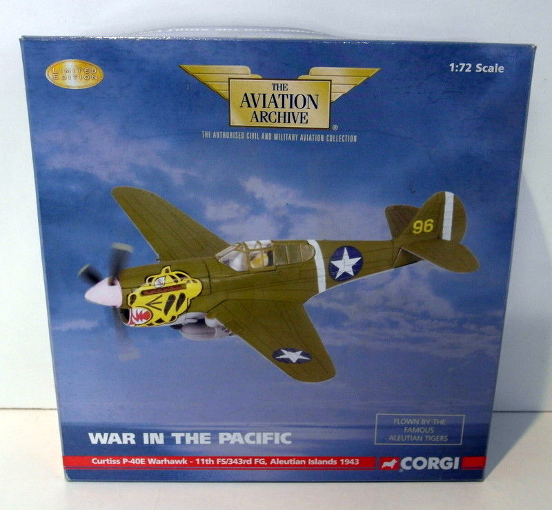 Corgi 1/72 AA35205 Curiss P-40E Warhawk 11th FS/343rd FG 1943 — R.M ...