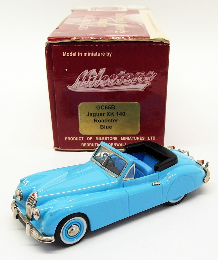 Milestone Miniatures 1/43 Scale GC65B - Jaguar XK140 Roadster - Blue ...