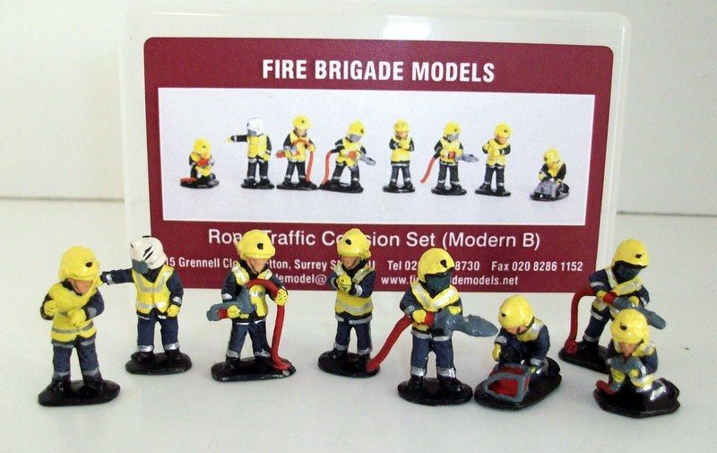 Fire Brigade models 1/72 Scale - FBM7 Road traffic collision set moden ...