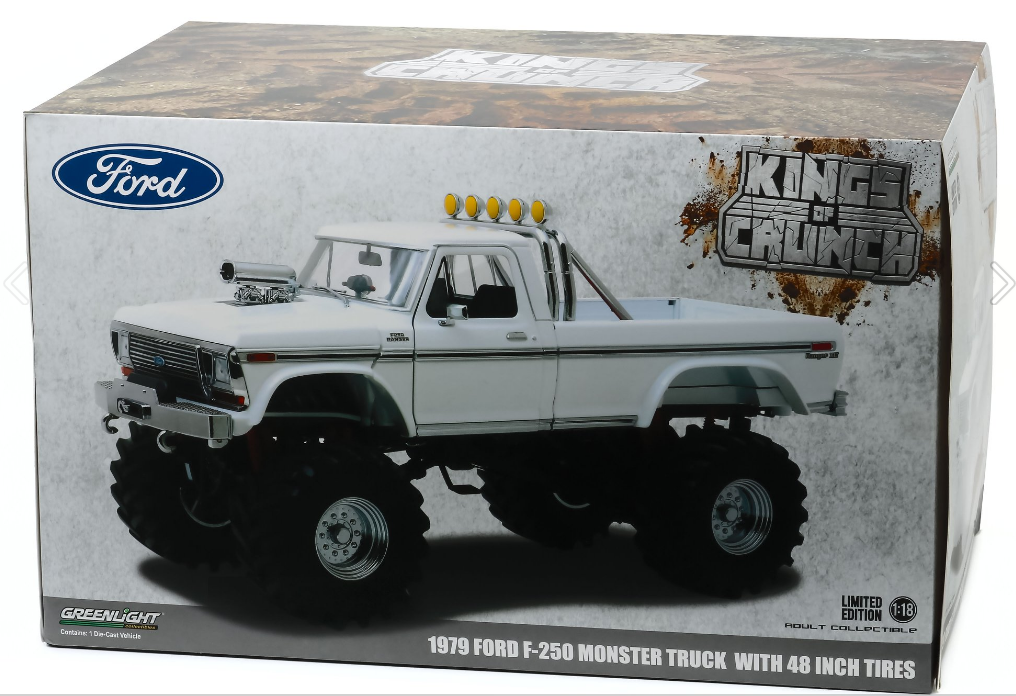 Greenlight 1/18 Scale Model Truck 13556 - 1979 Ford F250 Monster Truck ...