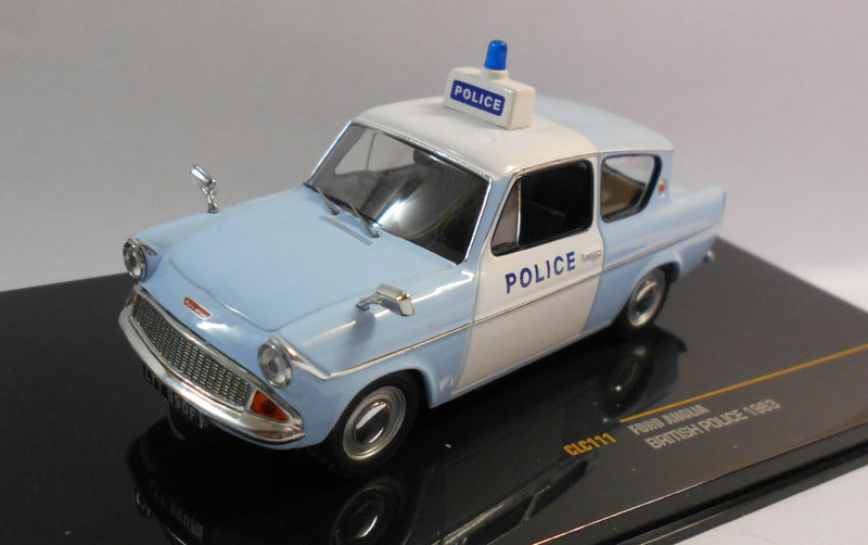 Ixo 1/43 Scale - CLC111 FORD ANGLIA BRITISH POLICE 1963 — R.M.Toys Ltd