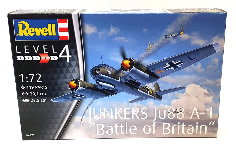 Revell 1/72 Scale Model Aircraft Kit 04972 - Junkers Ju88 A-1 Battle of Britain — R.M.Toys Ltd