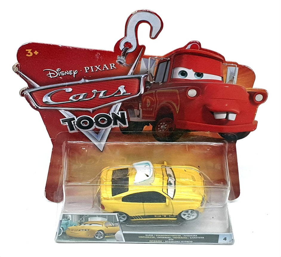 Mattel Disney Pixar Cars P7227 #4 - Nurse GTO - Yellow — R.M.Toys Ltd