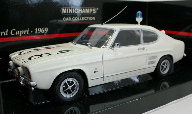 Minichamps 1/18 Scale Diecast 150 089090 - Ford Capri Autobahn Police ...