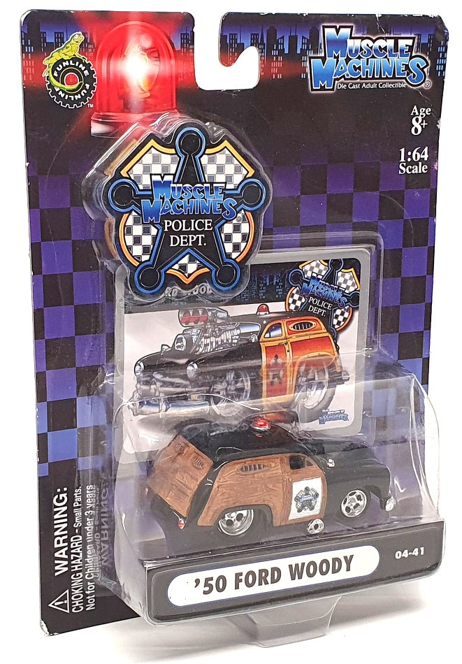 Muscle Machines 1/64 Scale 71151 04-41 - 1950 Ford Woody Police — R.M ...