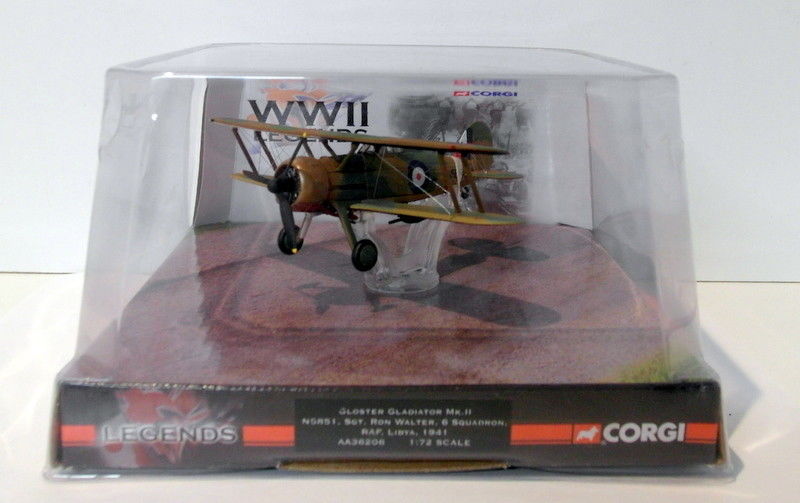 Corgi 1/72 Scale diecast AA36206 Gloster Gladiator MK2 N5851 Ron Walter ...