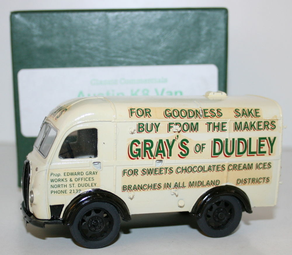 CLASSIC COMMERCIALS 1/43 SCALE - AUSTIN K8 VAN - RESIN - BUILT KIT ...