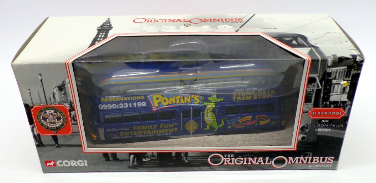 Corgi 1/76 Scale 43512 - Blackpool Balloon Tram - Pontins — R.M.Toys Ltd