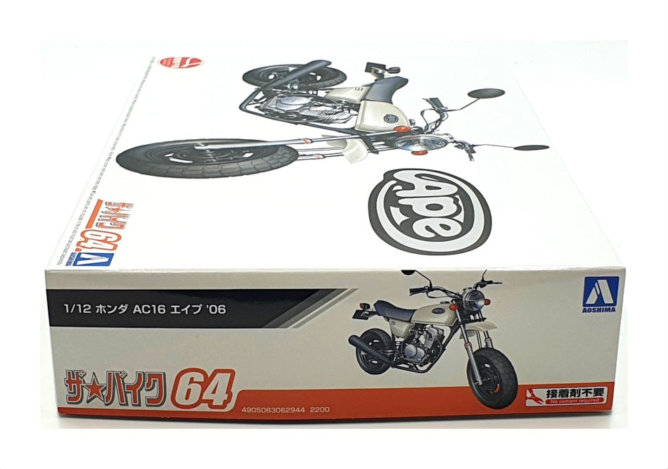 Aoshima 1/12 Scale Unbuilt Kit 062944 - 2006 Honda AC16 Ape Motorbike — R.M.Toys Ltd