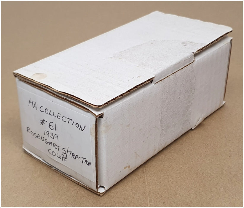 MA Collection 1/43 Scale No.61 - 1939 Rosengart Supertraction Coupe - Burgundy — R.M.Toys Ltd