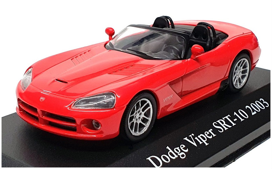 Atlas Editions 1/43 Scale 2 891 015 - 2003 Dodge Viper SRT-10 - Red — R ...