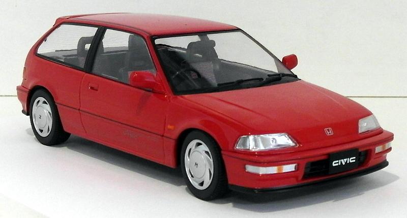 Triple 9 1/18 Scale T9-1800105 - 1990 Honda Civic EF-9 SiR - Red — R.M ...